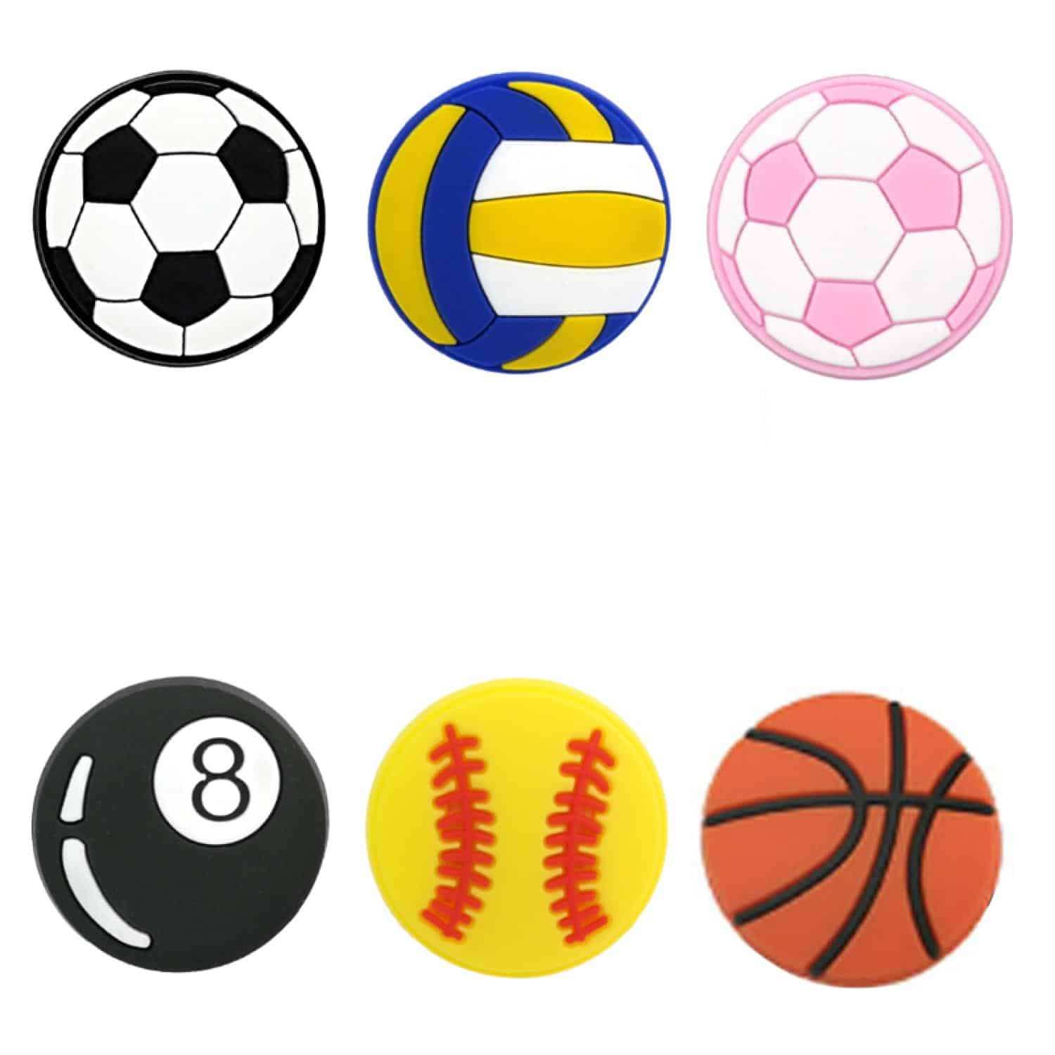 6-in-1 Ball Series Straw Topper Card Set – Custom Straw Covers